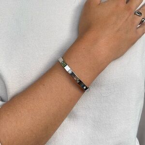 Boutique | Jewelry | Luxury Silver Screw Bracelet Zirconia Love Bangle Bracelet | Poshmark